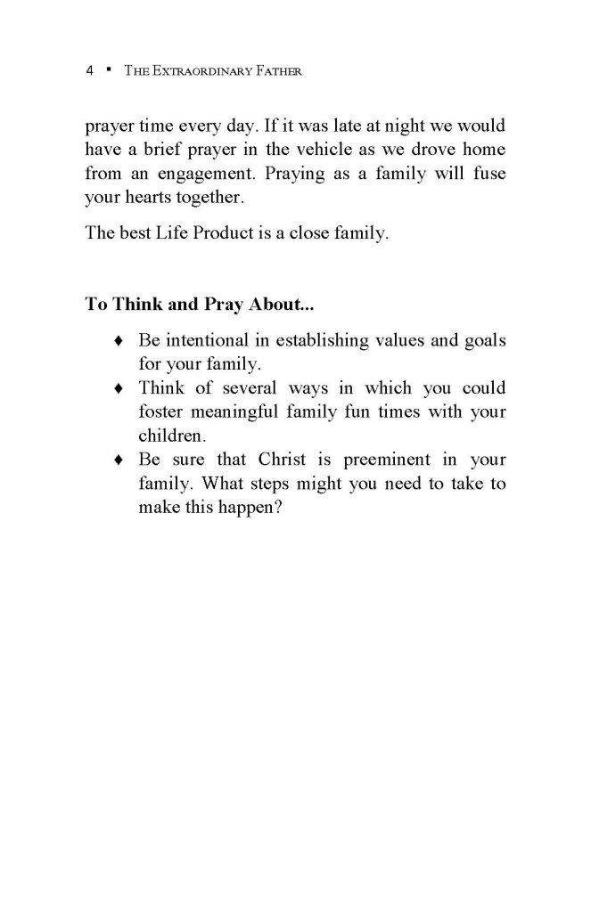 The Extraordinary Father – Christ Life Ministries