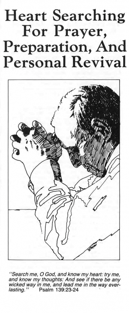 Heart Searching for Prayer Preparation and Personal Revival – Christ ...